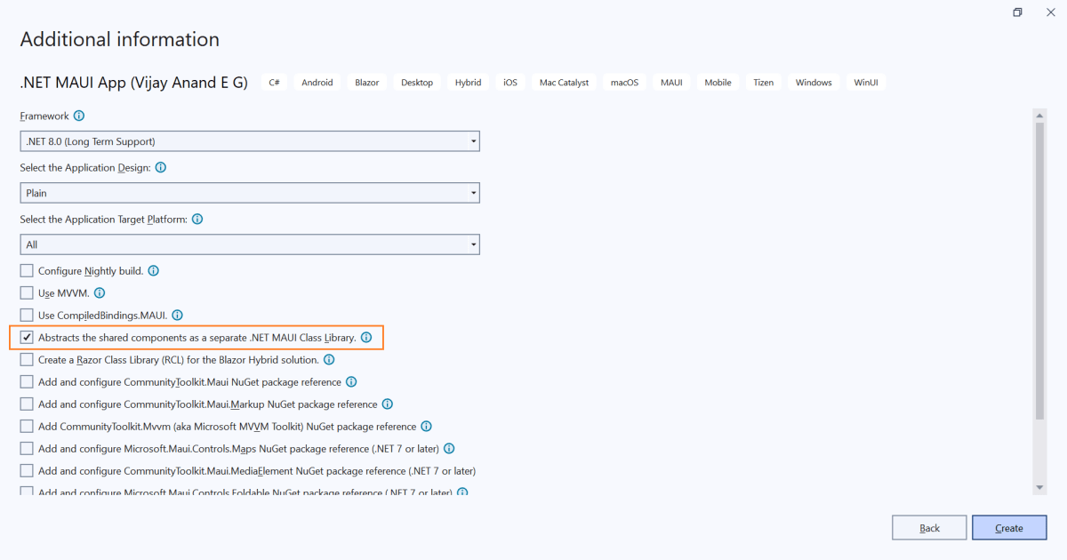 Enhancements in .NET MAUI All-in-One Project Templates – Developer Thoughts